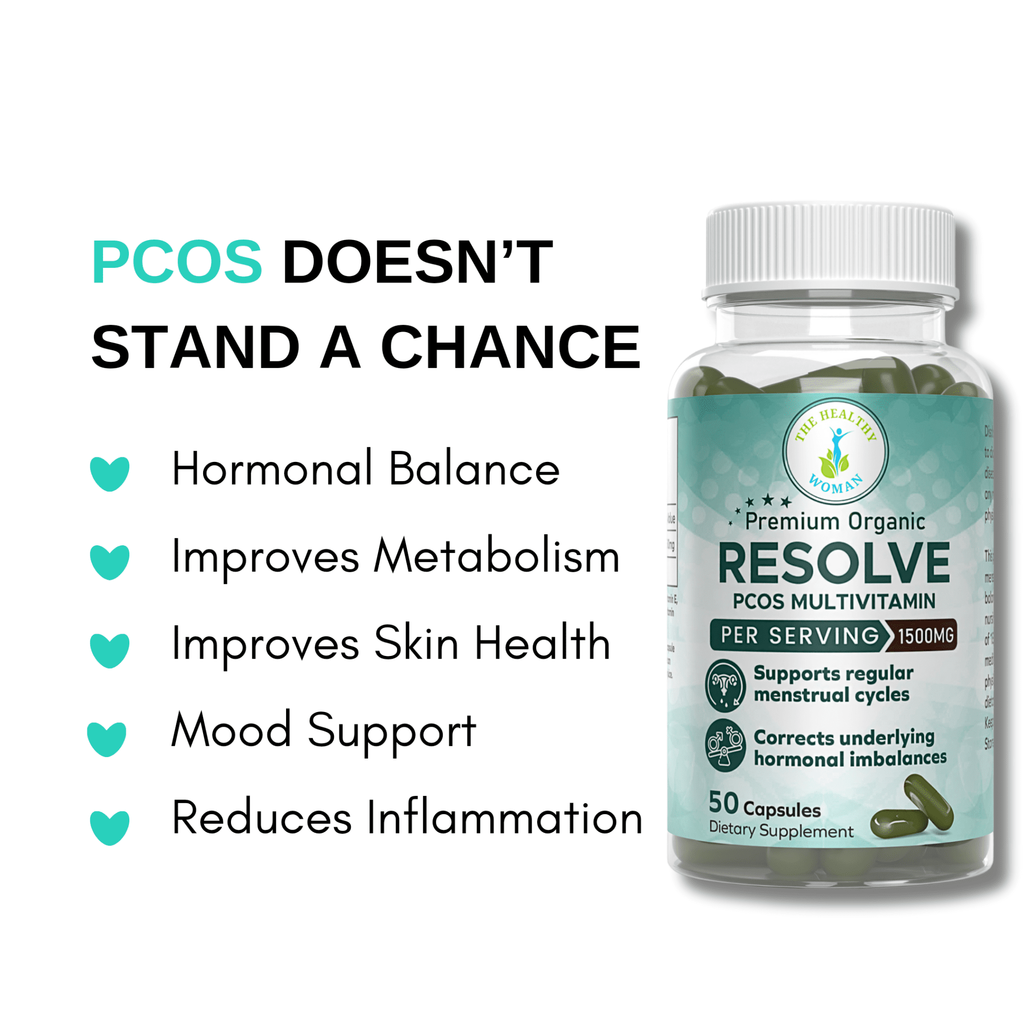Resolve PCOS Multivitamin - The Healthy Woman